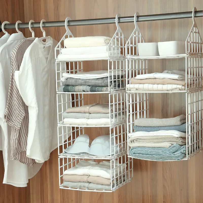 Wardrobe-Clothes-Hanging-Storage-Rack-Layered-Multifunctional-Dormitory ...
