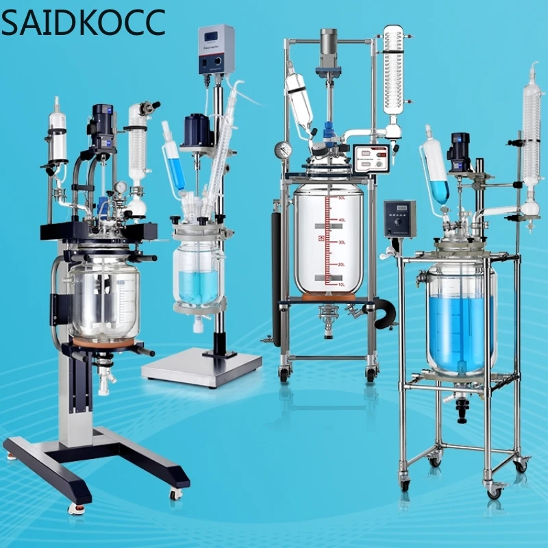 2L-Double-layer-glass-reactor-laboratory-jacket-constant-temperature ...