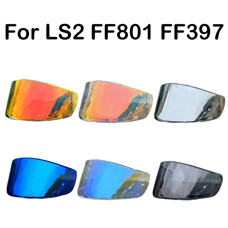 LS2-FF397-FF801-Motorcycle-Helmet-Visor-Clear-Dark-Smoke-Multicolour-Silver-Shield-Vizard ...