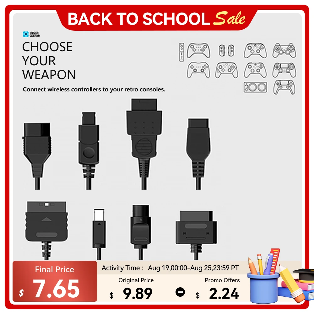 BlueRetro-Wireless-Game-Controller-Converter-Adapter-PS2-Accessories ...