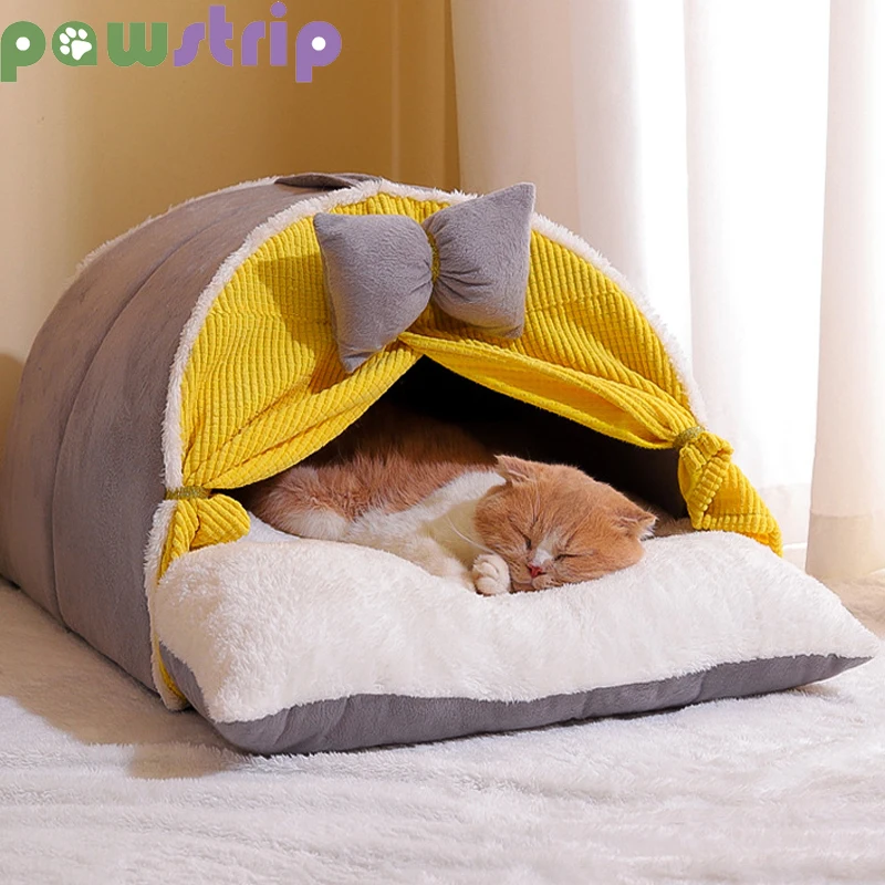 Winter-Warm-Cat-House-Super-Soft-Cozy-Cat-Sleeping-Cave-Thicken-Cute ...