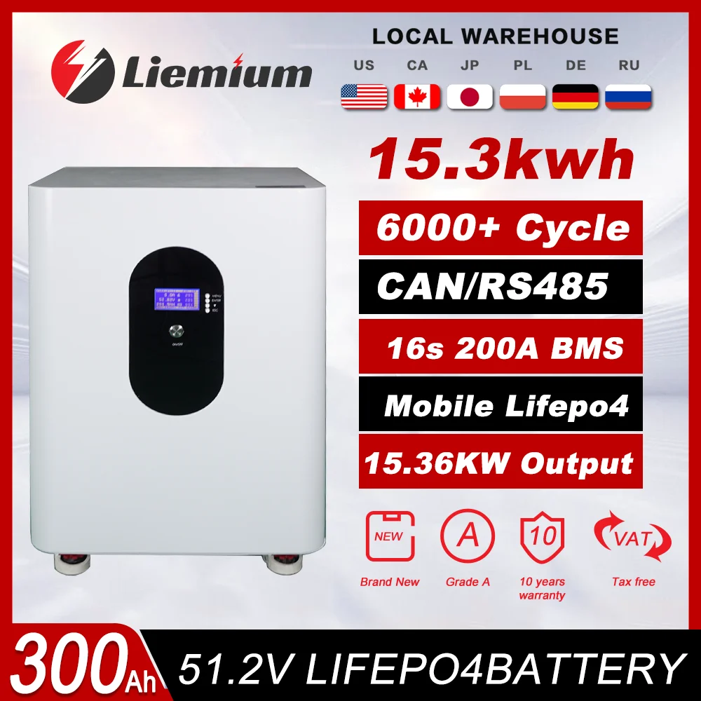 New-48V-300Ah-LiFePo4-Battery-Pack-51-2V-5kw-Lithium-Iron-Phosphate ...