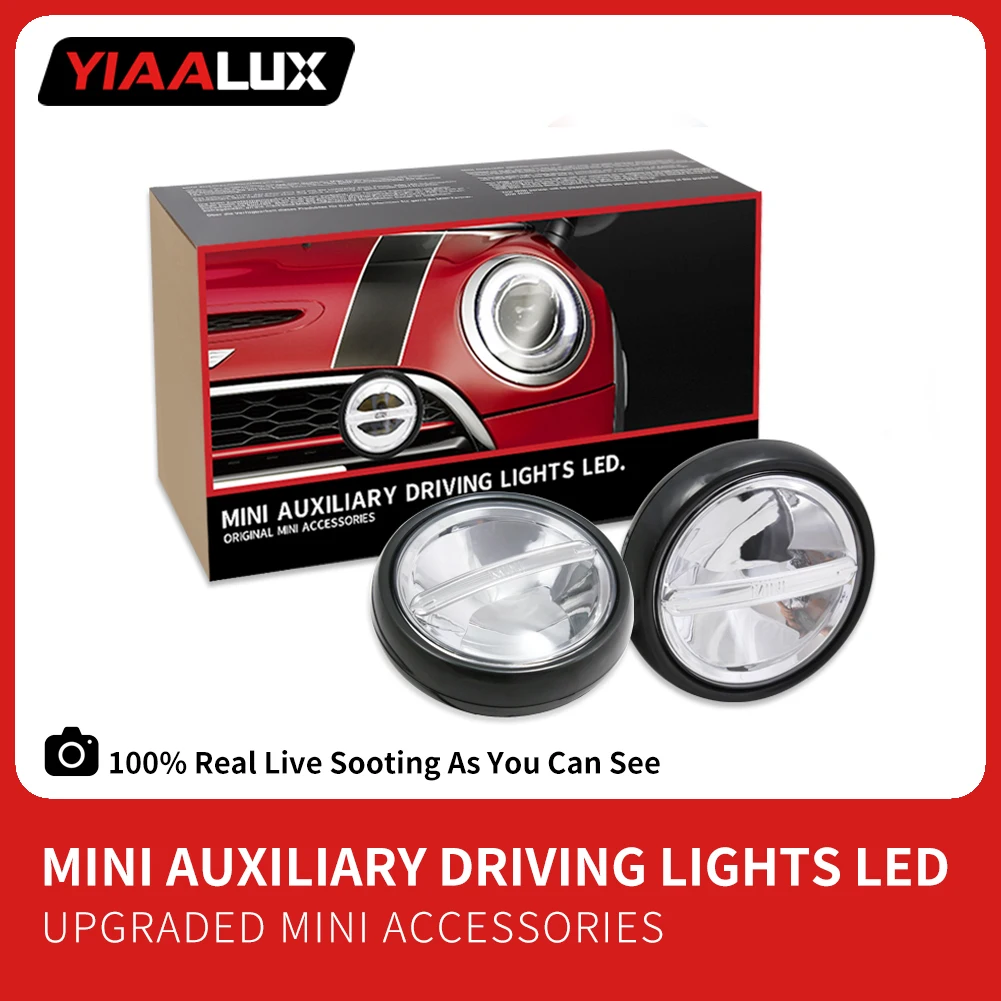 BLACK-LED-Rally-Driving-Lights-For-MINI-Cooper-LED-Front-bumper-lights ...