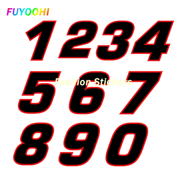 Sticker Design For Motorcycle Numbers