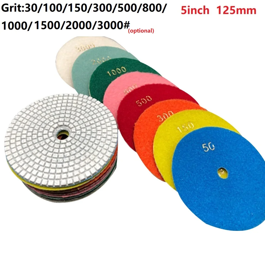 5-125mm-Dry-Wet-Diamond-Polishing-Pads-Flexible-Grinding-Discs-For ...