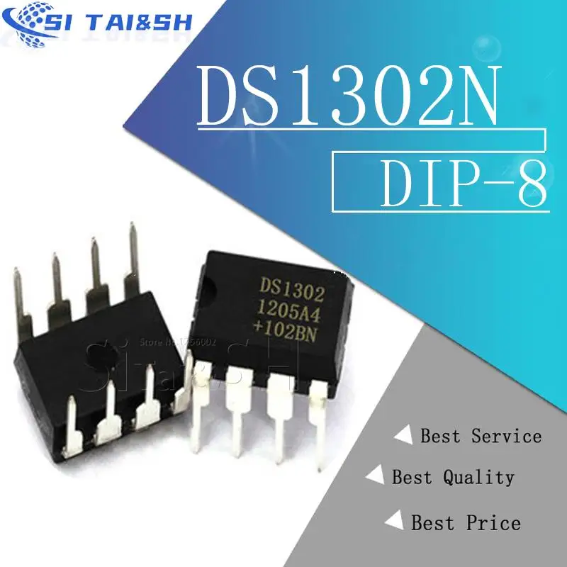10PCS-DS1307-DS1307N-DIP-DIP-8-DS1307-DS1302N-DS1302-DS1302ZN-SOP-SOP-8 ...
