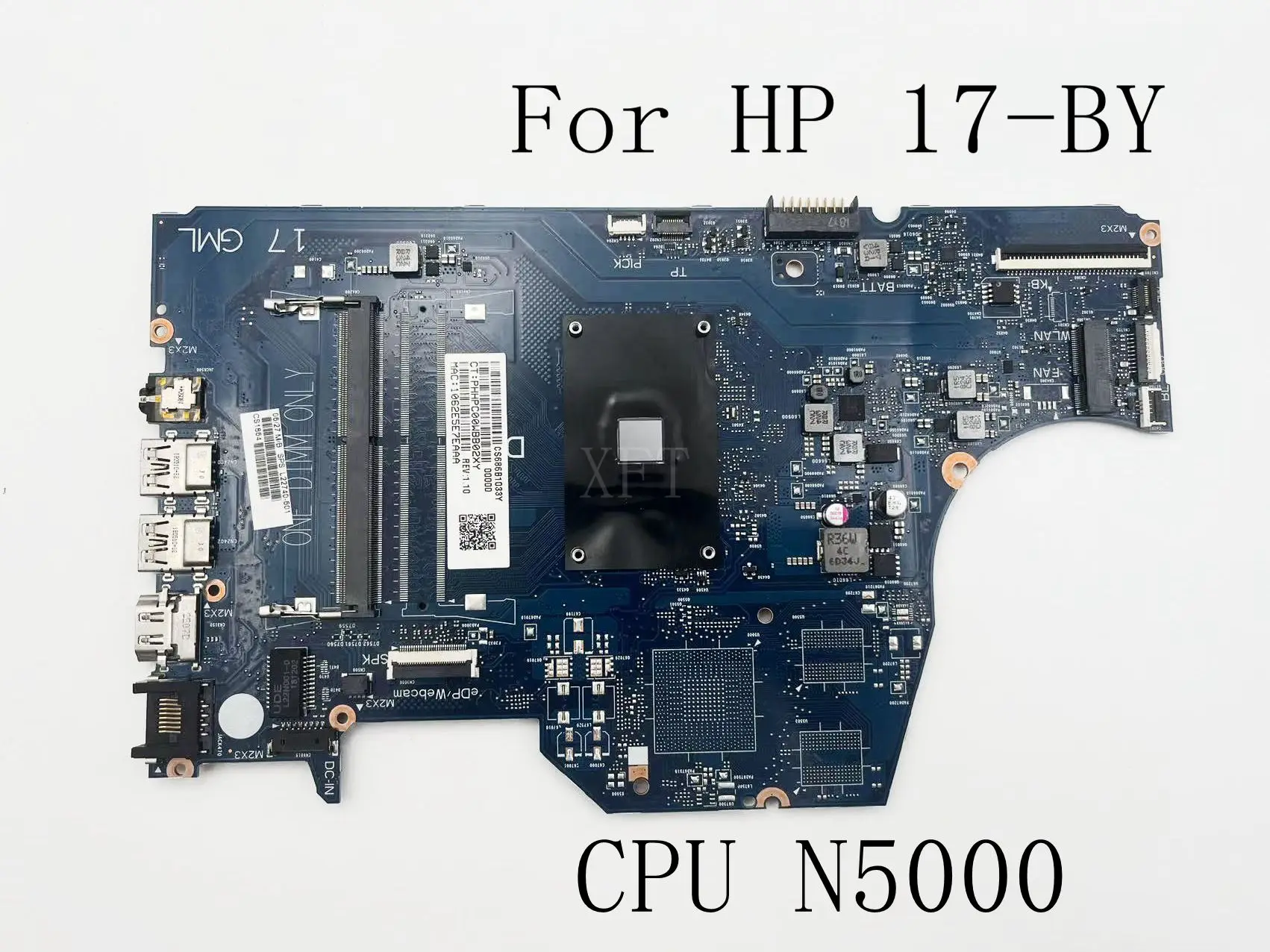 For-HP-17-BY-Notebook-Motherboard-DDR4-N5000-CPU-L22740-601-SNAPE ...
