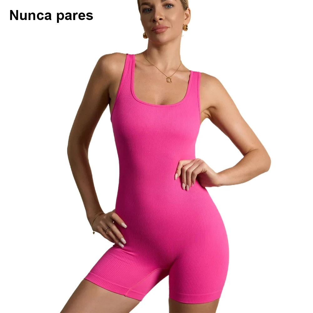 Seamless-Sports-Romper-Women-One-Piece-Ribbed-Yoga-Jumpsuit-Tummy ...