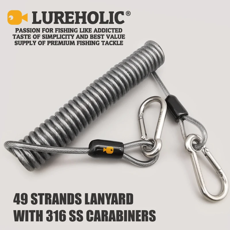 Fishing Retention Rope Steel | Fishing Lanyard Steel | Fish Tool ...