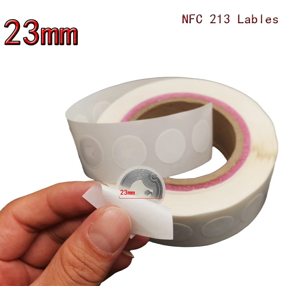 10pcs-Lot-23mm-NFC213-Fn-213-Smart-Tags-NFC-Stickers-Protocol-ISO14443A ...