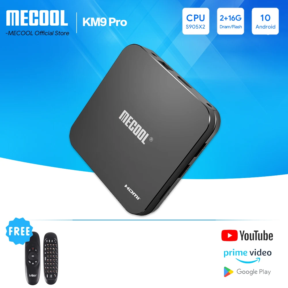 MECOOL-KM9-Pro-TV-Box-para-Netflixs-Android-10-2G-Set-Top-Box-DDR4-WiFi ...