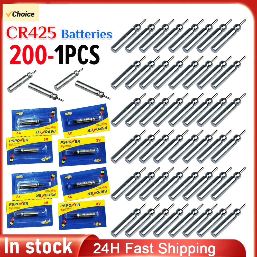 200-10PCS-CR425-Electric-Battery-For-Luminous-Fishing-Floats-Night ...