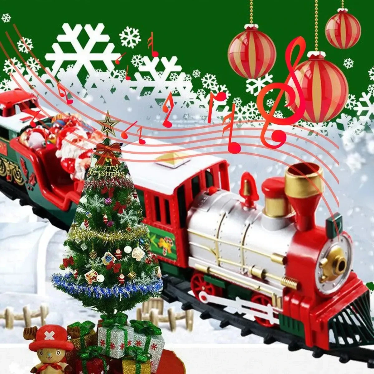Electric-Christmas-Train-Toys-Gifts-for-Kids-Railway-Cars-Racing-Tracks ...