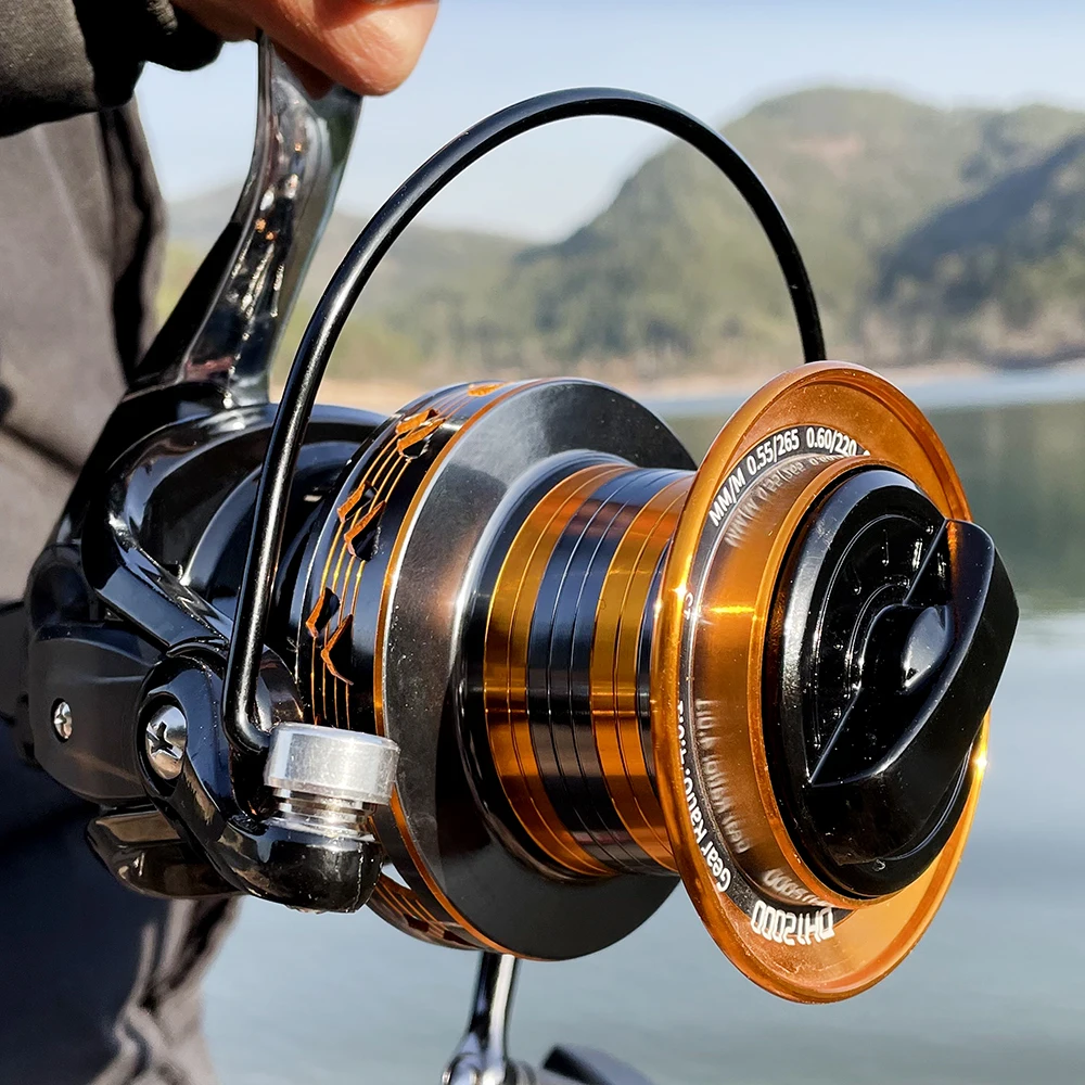 Strong Fishing Reel Big Spinning Wheel 30KG Drag Power Durable Design ...