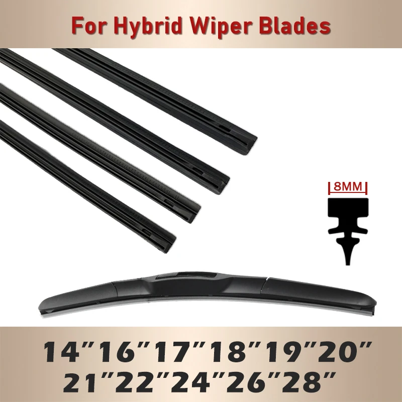 Car Vehicle Insert Rubber Strip Wiper Blades (refill) 8mm Soft 14" 16" 17" 18" 19" 20" 21" 22 ...