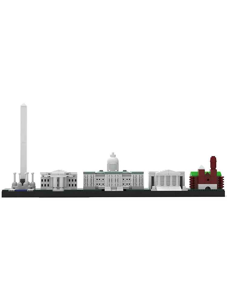 Washington DC Skyline MOC Building Blocks, US Capitol Monument ...