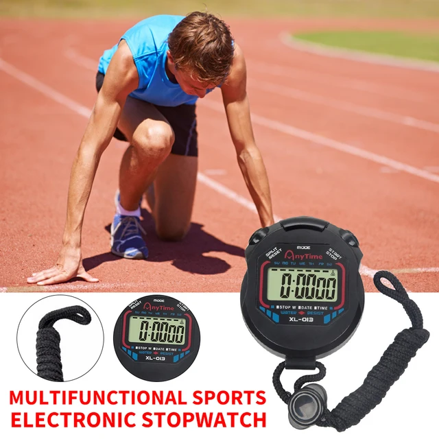 Lcd Digitális Stopper Sport Időzítő Stop Óra Karakterlánc ...
