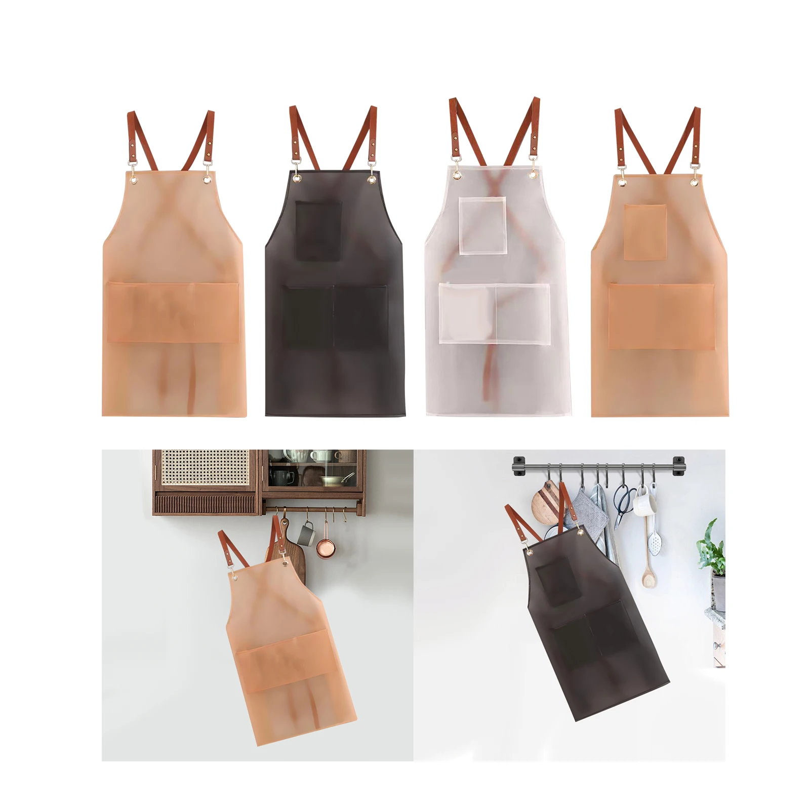 Waterproof-And-Oil-proof-Kitchen-Apron-Gardening-Apron-TPU-Work-Clothes ...
