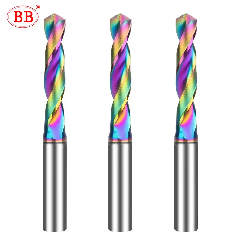 BB Foret en carbure CNC, usinage 3xD pour aluminium, cuivre, diamètre 1 ...