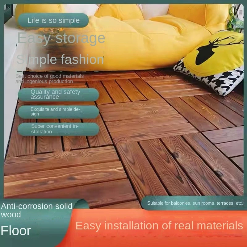 Anti-corrosion wood floor, sunlight room floor, outdoor terrace, solid ...