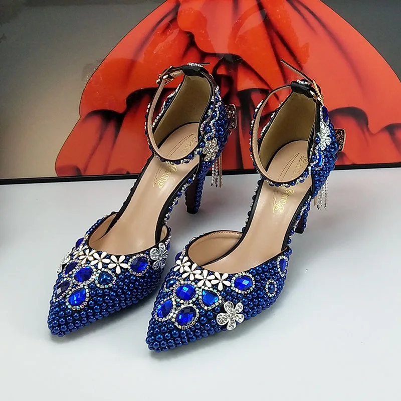 Blue Quinceanera Shoes