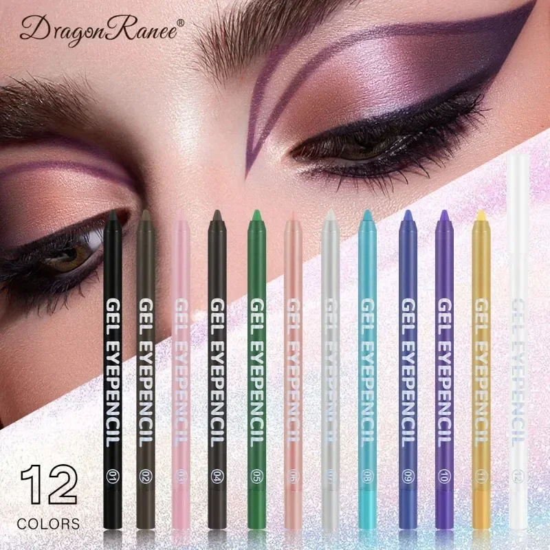 Gel-Eyeliner-Pencil-Waterproof-Eye-Pencils-Cosmetics-12pcs-Color-Matte ...