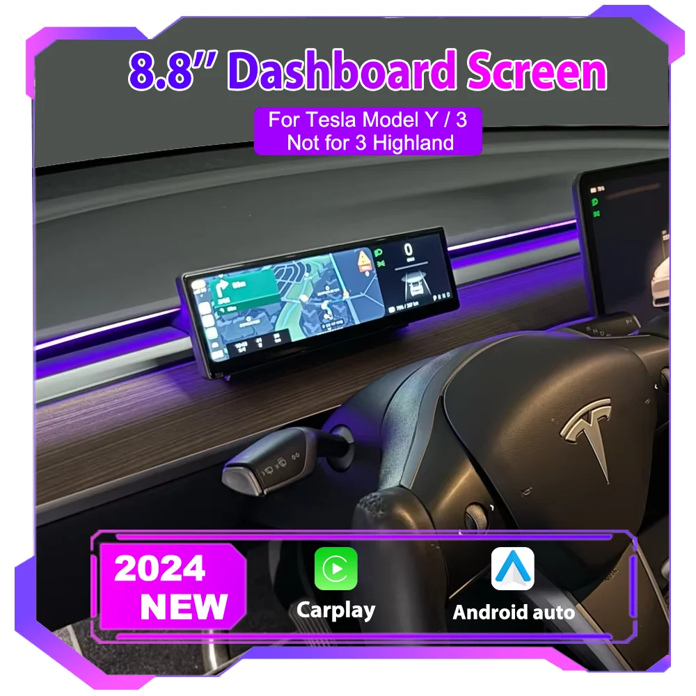 8-8-Head-Up-Display-CarPlay-Android-Auto-Touch-Screen-for-Tesla-Model-3 ...