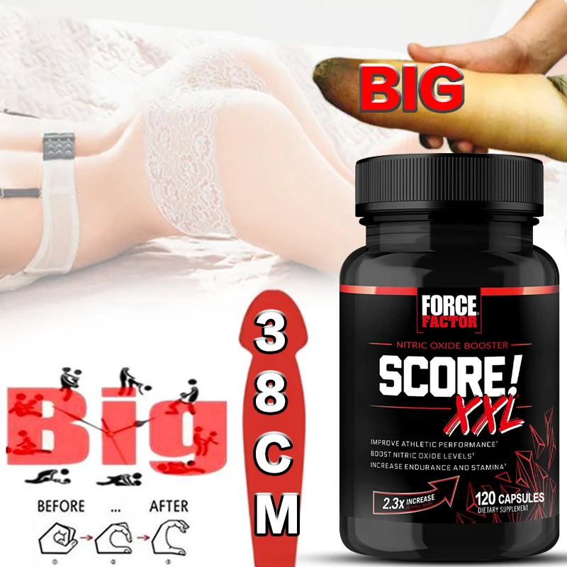Force Factor Score XXL Nitric Oxide Supplement with L-Citrulline Maca and Tribulus To Help Build ...