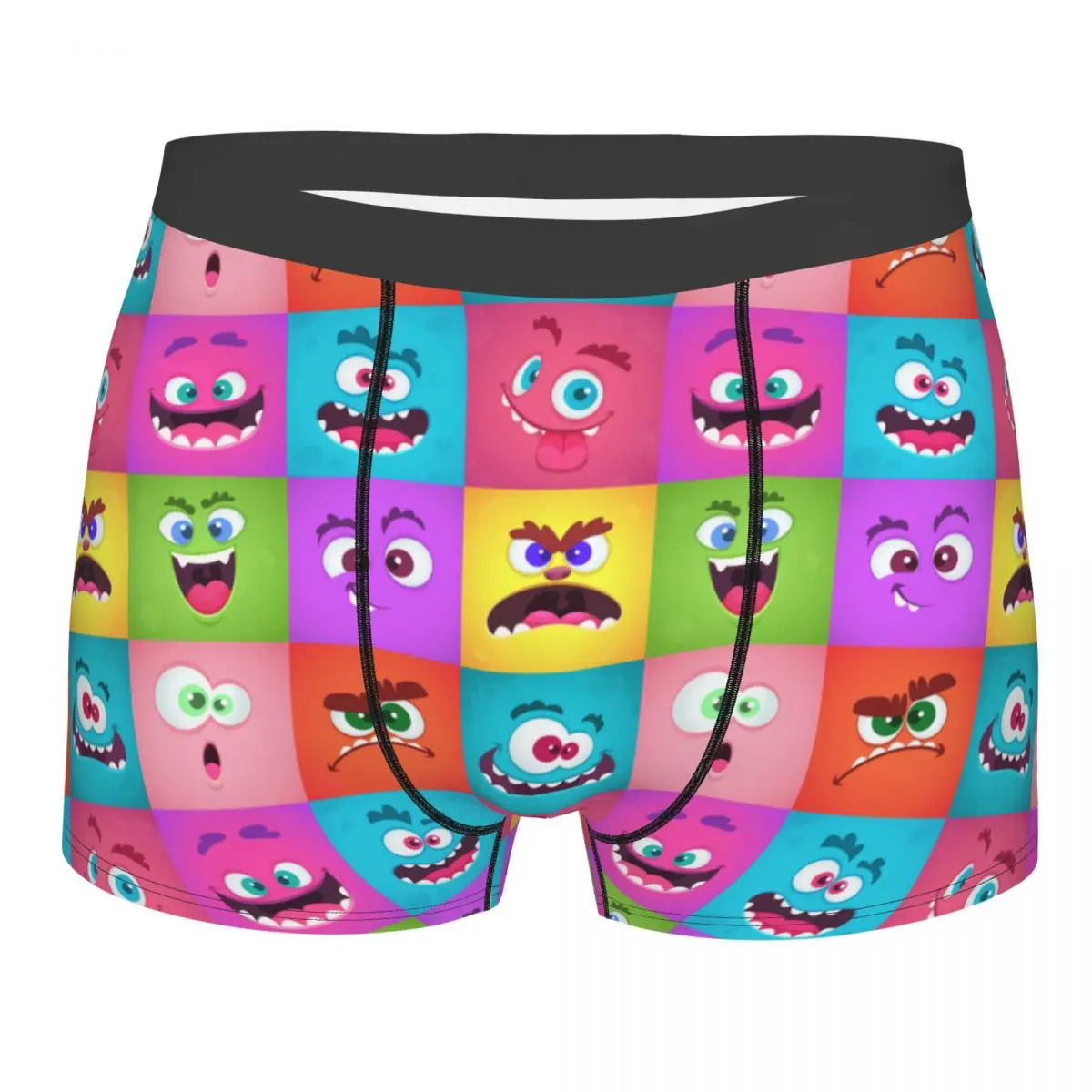 Cartoon Monster Faces Funny Meme Collage Boxer Shorts For Homme 3D ...