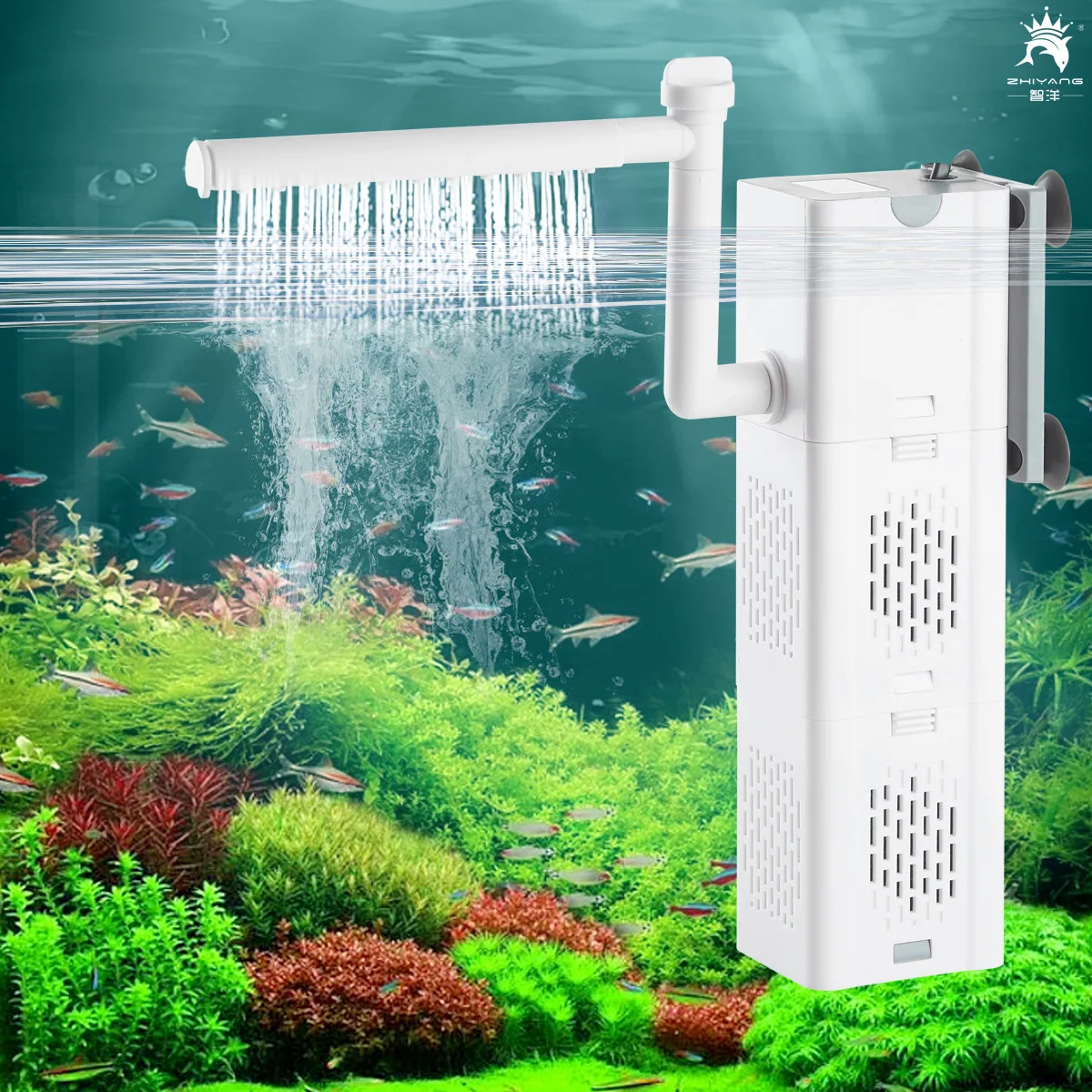 Oxygen-Air-fish-tank-filter-Aquarium-Filter-pump-Fish-Tank-Pump-110V ...