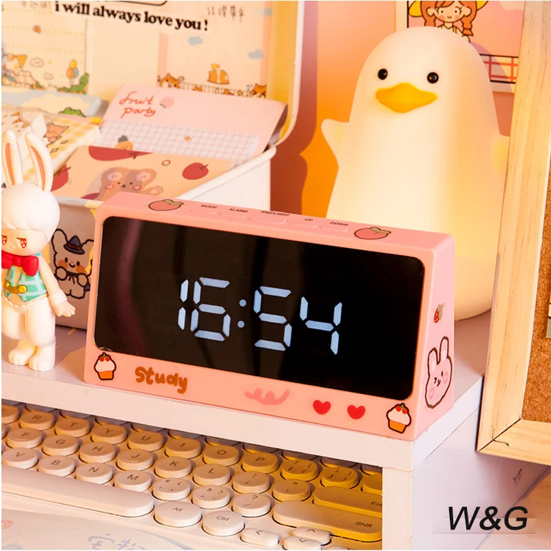 Reloj despertador de mesa Kawaii, Relojes de pared digitales ...
