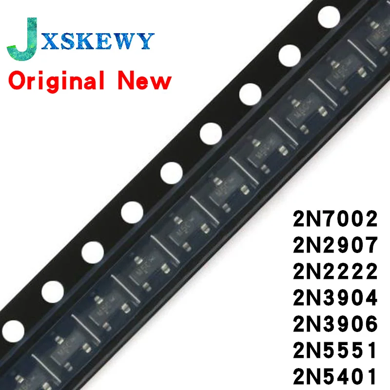 100PCS-2N7002LT1G-2N7002-SOT-SOT-23-SMD-702-MMBT2907A-2F-2N2222-1P ...