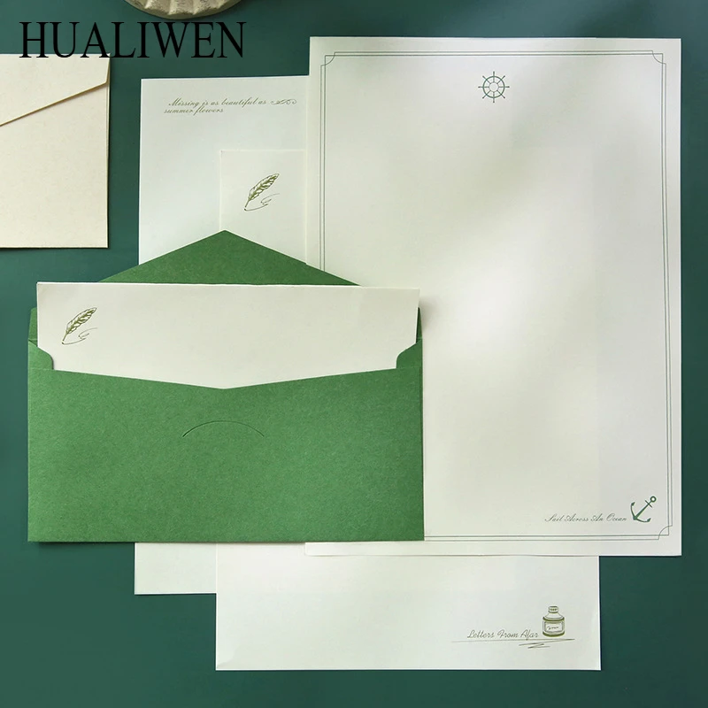 10pcs/pack of Artistic, Simple and Romantic A4 Letter Paper, with Thick ...