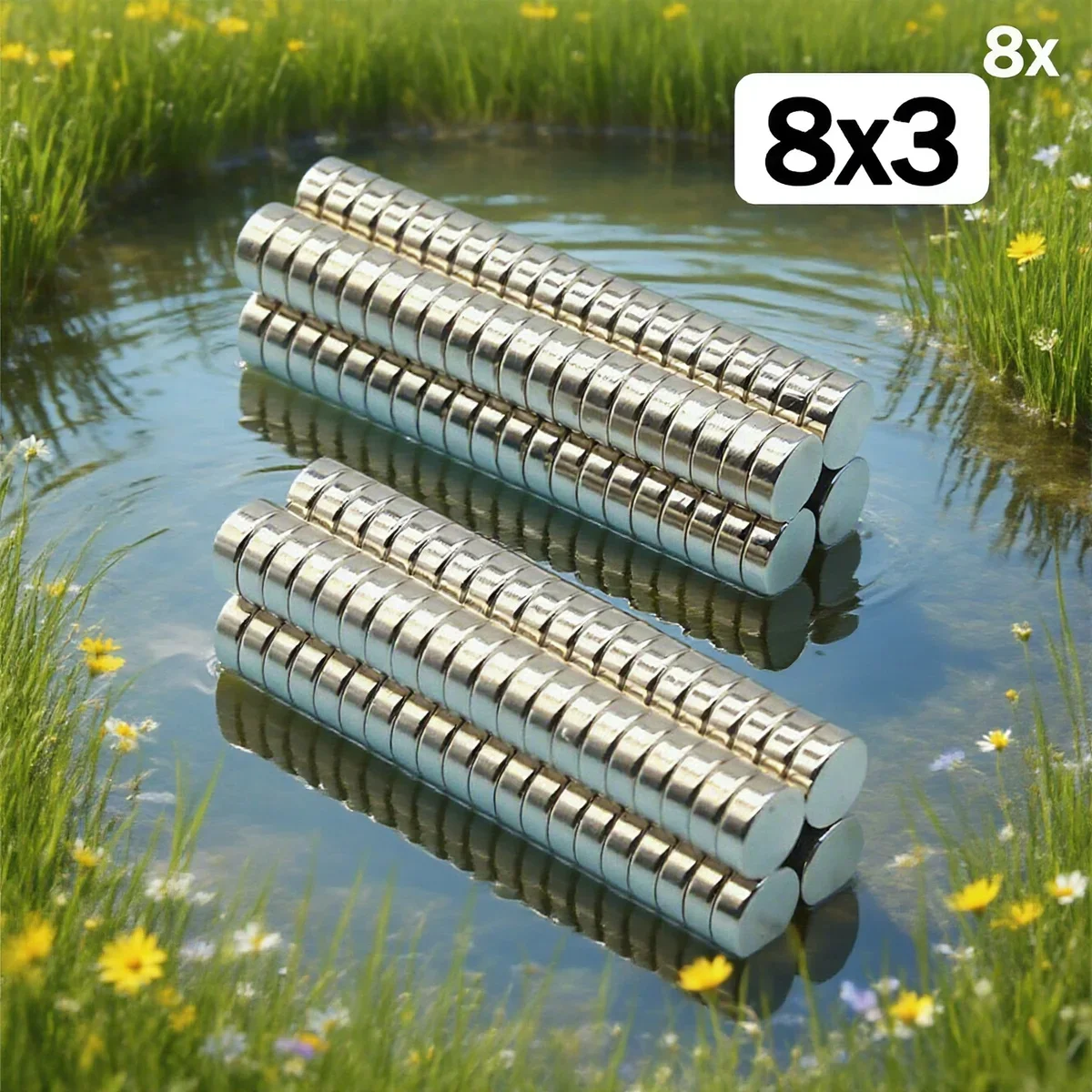 8X3MM Powerful Neodymium Magnet Round Super Strong Magnets N35 NdfeB ...