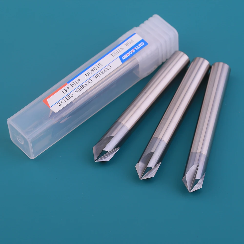CUTLEGENDChamfer-Deburring-Tool-Milling-Cutter-4-Flute-Carbide-90 ...
