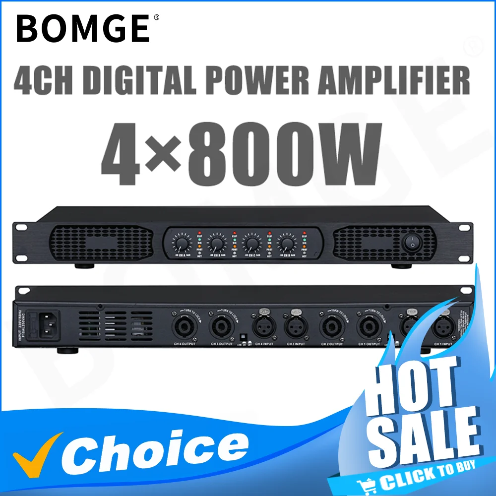 Professional-4-channel-digital-power-amplifier-audio-speaker-4-800W ...