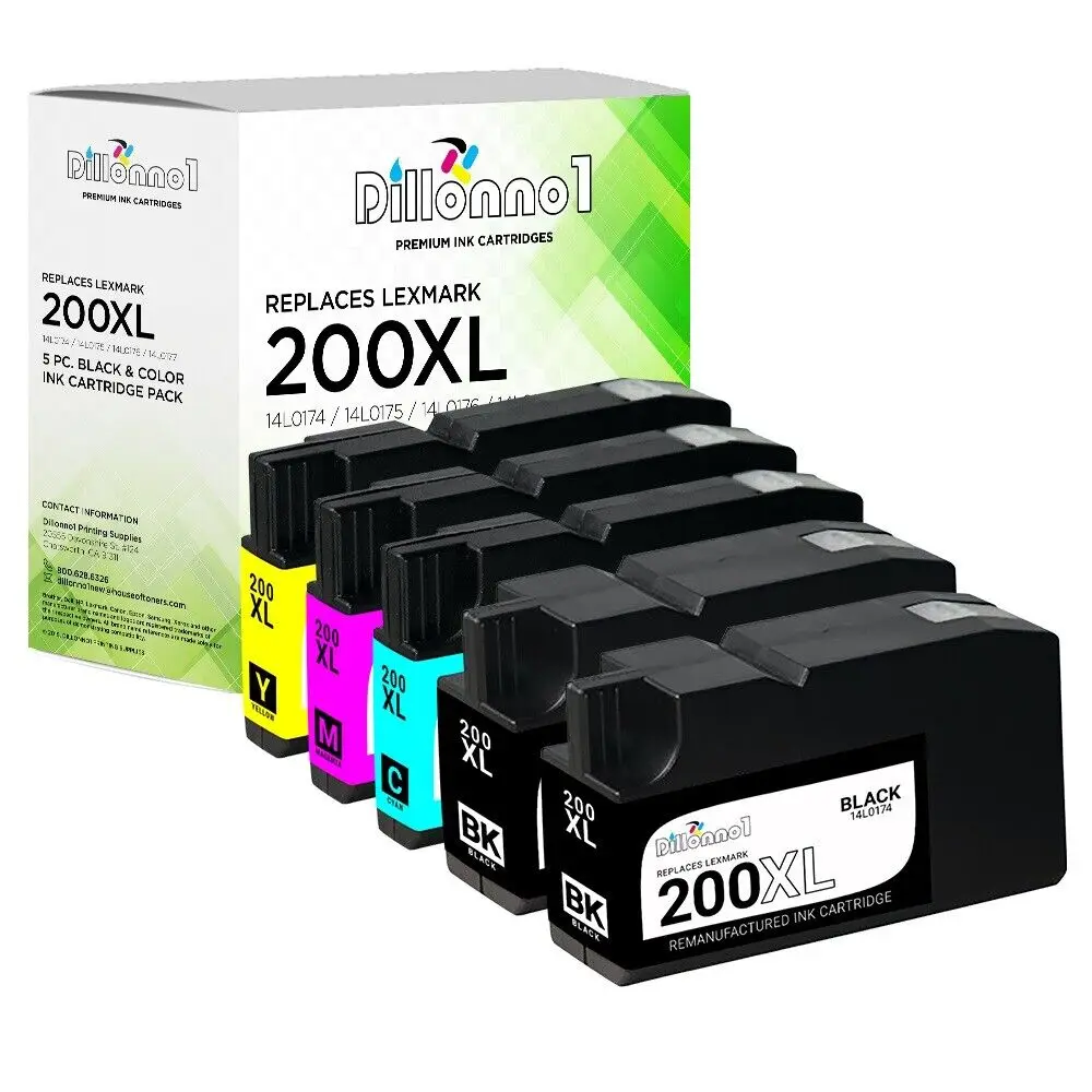 5pk-para-lexmark-200-xl-combina-o-de-tinta-para-officeedge-pro4000 ...