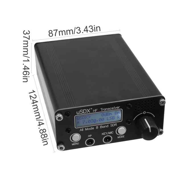 Usdx+ V2 Sdr Transceiver Hf Ssb Qrp Usb Lsb Cw Am Fm All Mode 8 Sávok ...