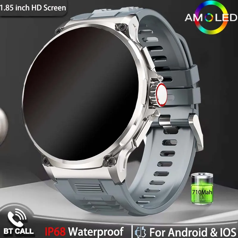 New Men's smartwatch HD Bluetooth Talk 1.85 "display Smartwatch 710 mah ...