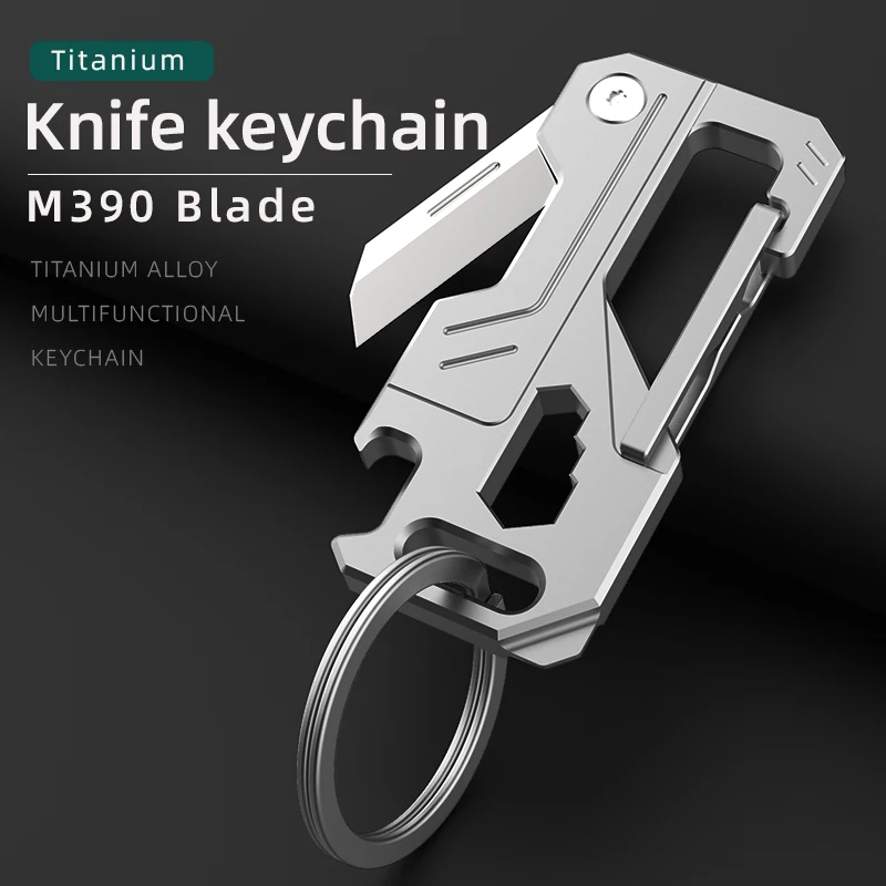 Upgrade-M390-Blade-Keychain-Folding-Knife-Titanium-Alloy ...
