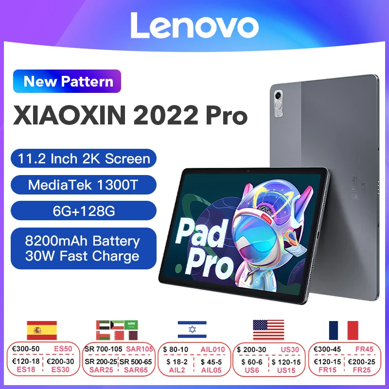 Global Firmware Lenovo Xiaoxin Pad Pro 2022 6GB 128GB ROM MediaTek 1300T 11.2'' OLED 120Hz ...