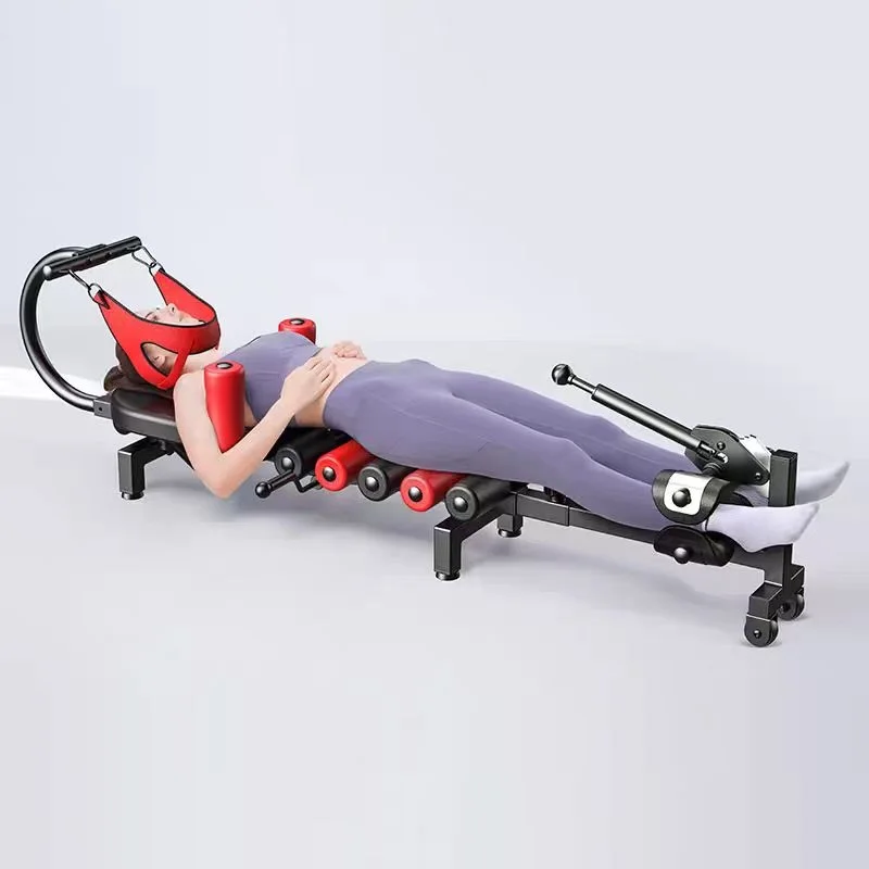 Electric Home Use Spine Traction Device Cervical Lumbar Stretching Leg ...