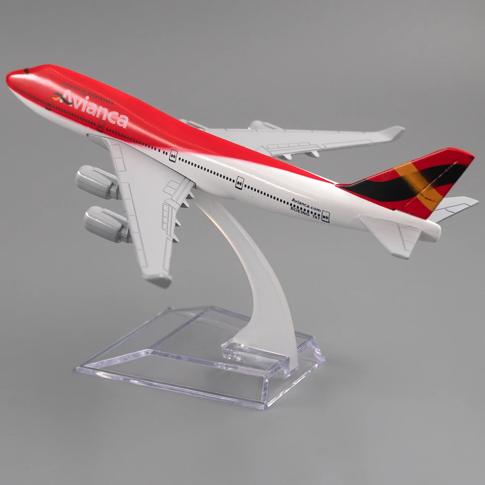 1-400-Scale-Alloy-Aircraft-Boeing-747-Colombia-Avianca-Airlines-16cm ...