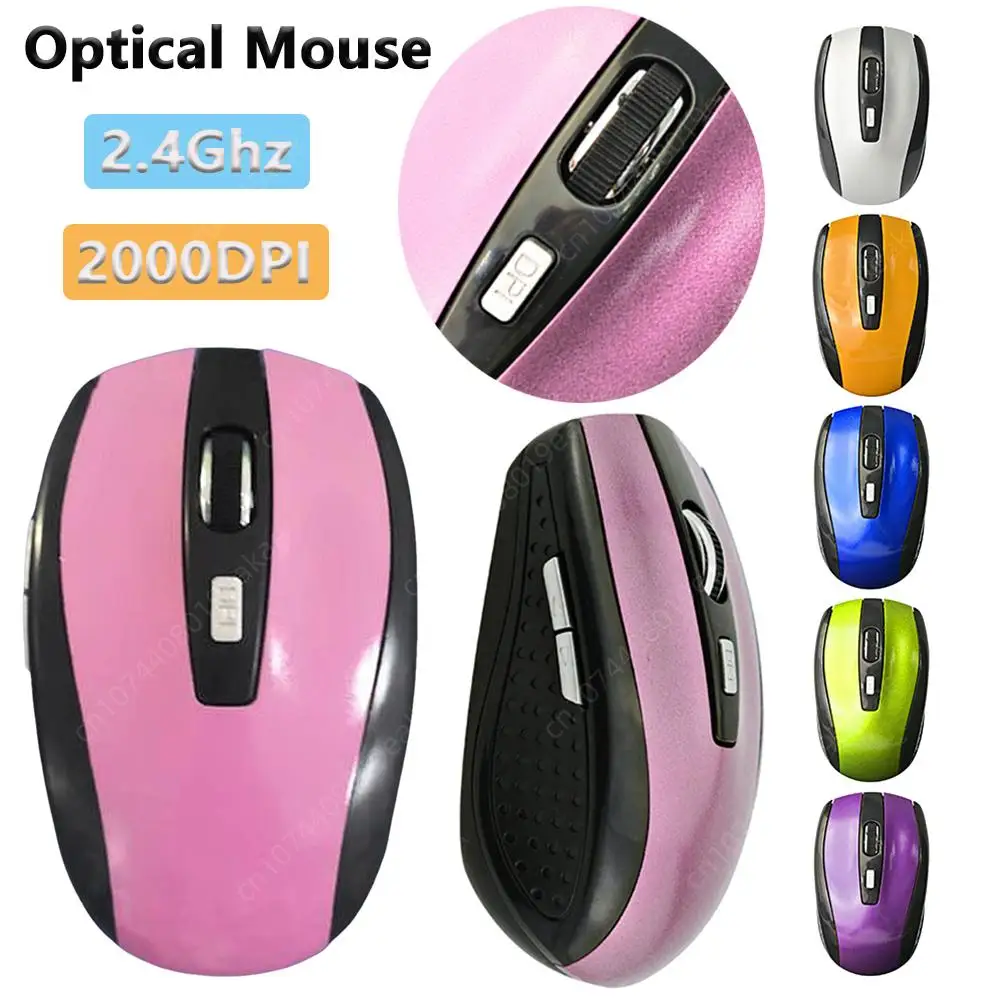 2-4G-Wireless-Silent-Gaming-Mouse-6-Keys-Mute-Wireless-Battery-Powered ...