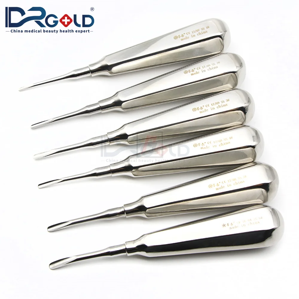 Dental-Elevators-Basic-Kit-Stainless-Steel-Surgical-Elevator-Extraction-Forceps-Dentistry ...