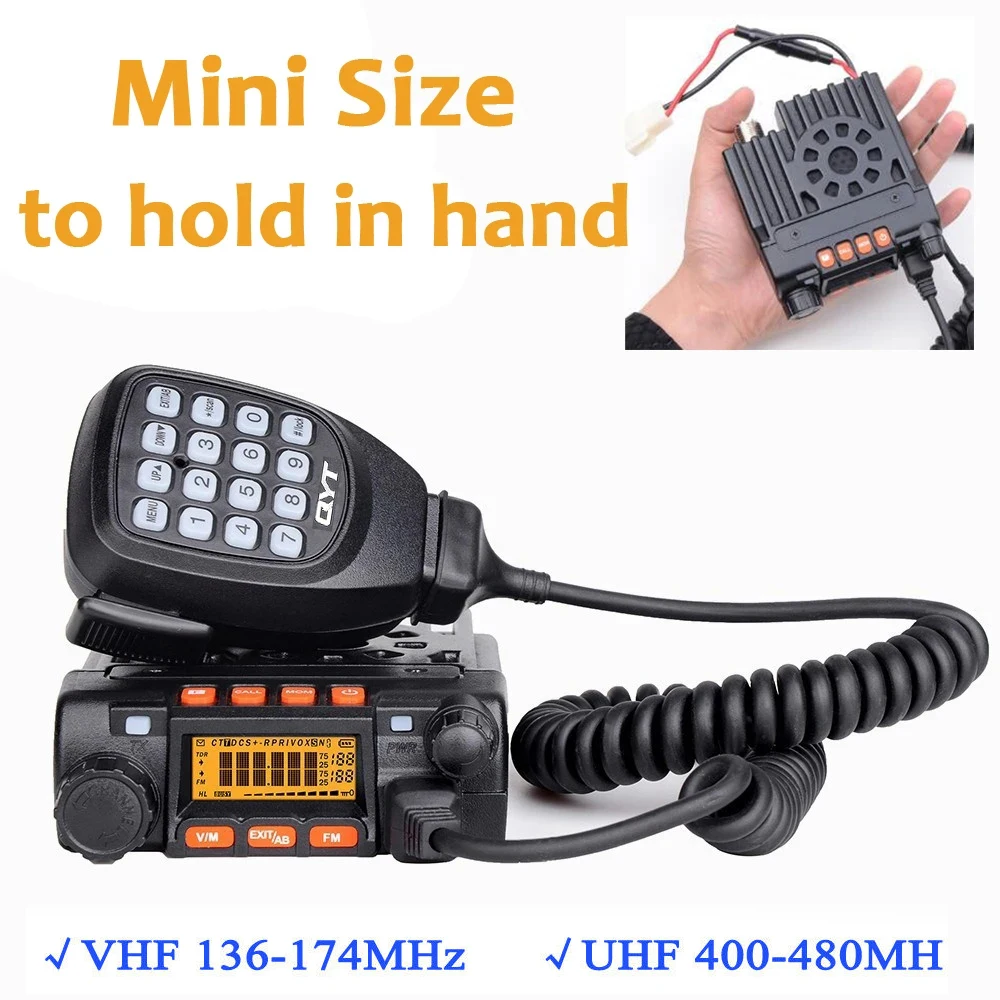 QYT-KT8900-Mini-2-Band-25W-Transceiver-Mobile-Radio-VHF-UHF-Standard ...