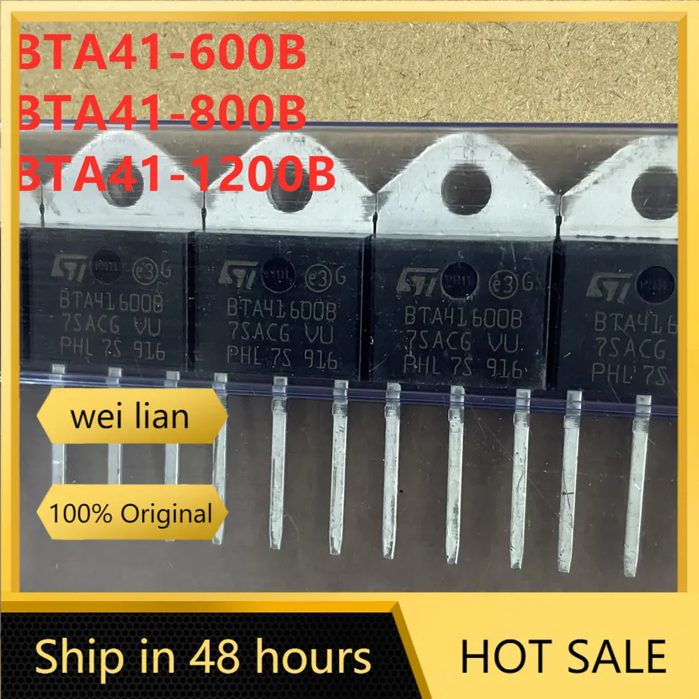 10 Pcs/lot 100% Réel Original Nouveau Bta41600b Bta41-600brg 40a 600v ...