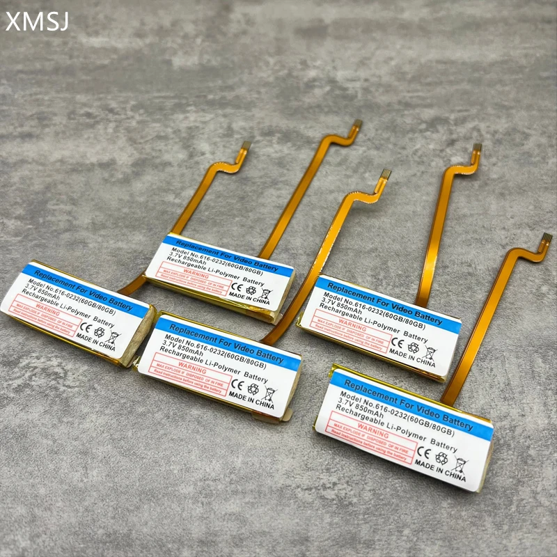 5pcs 850mAh internal li-ion polymer battery replacement for ipod 6th ...