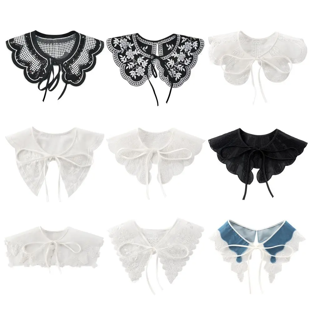 1pc-Sexy-Lace-Fake-Collar-Shirt-Shawl-Flower-Crochet-Neckline-Collars ...