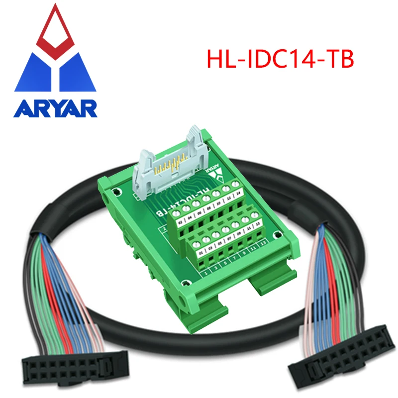 IDC14-Male-14Pin-Turn-Terminal-Block-Breakout-Board-Idc14-Connector-DIN ...